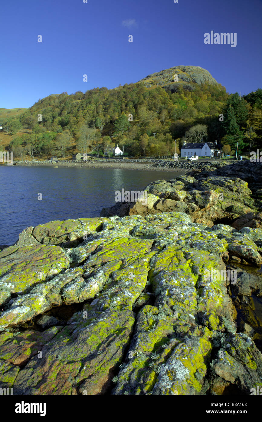 Looking eastward to Lower Diabaig from the jetty. Wester Ross ...