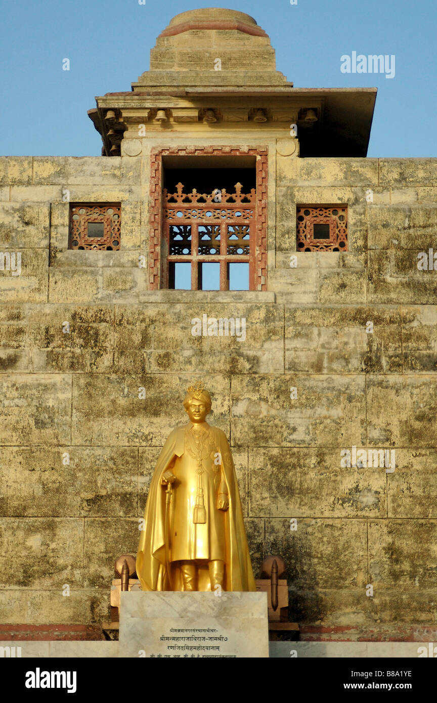 Statue of King Ranjit Singh of the state of at Jamnagar,Gujarat,India ...