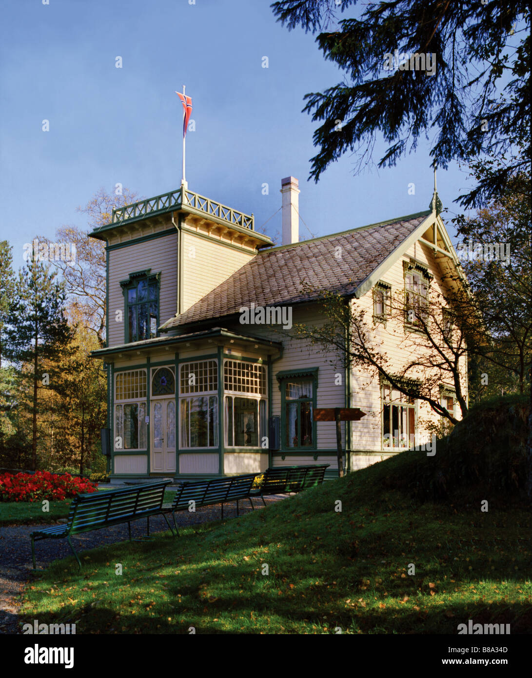 Edvard Grieg´s Villa, Troldhaugen, Bergen, Norway Stock Photo - Alamy
