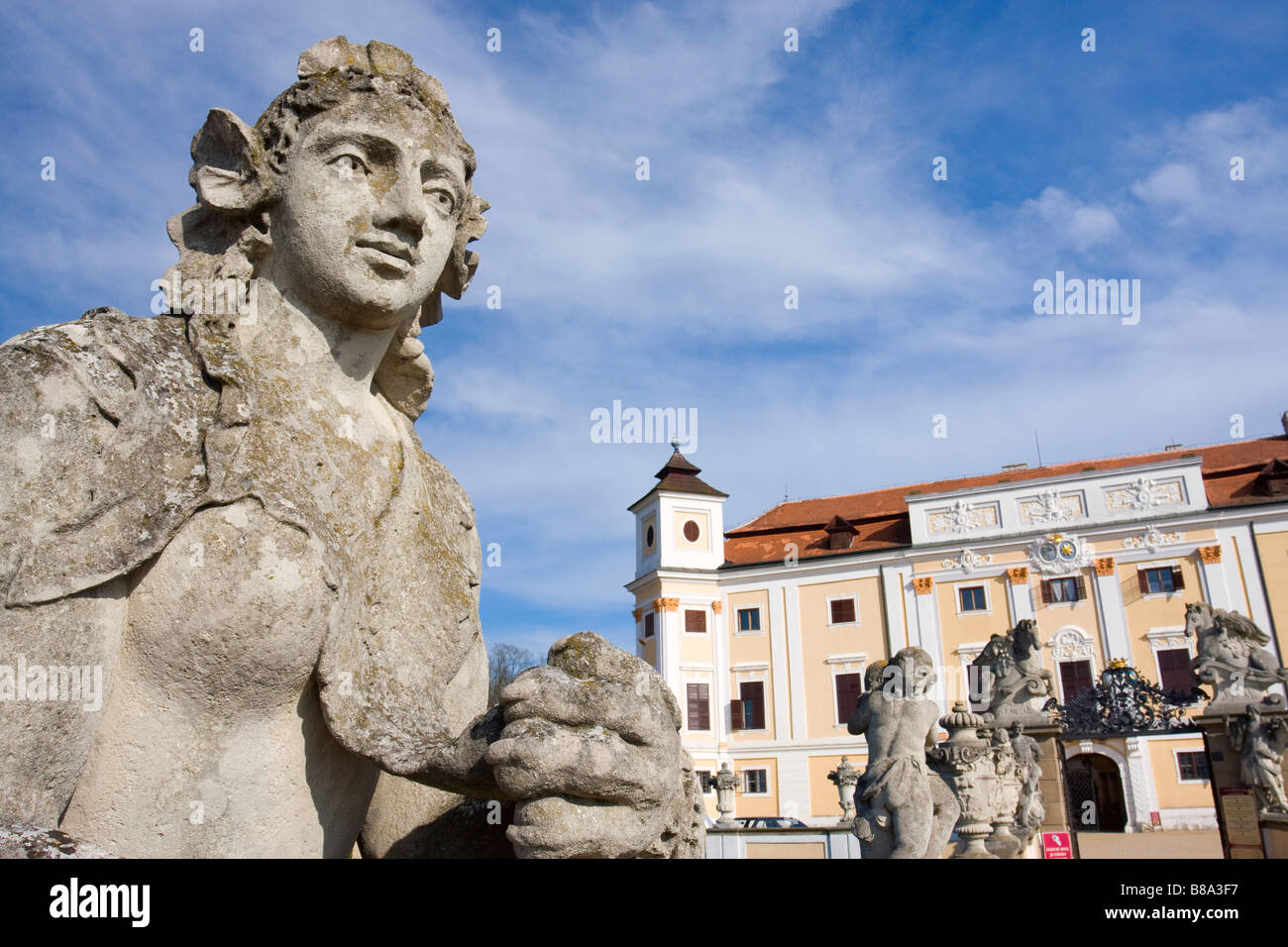 Chateau in Milotice Hodonin district South Moravia Czech Republic ...