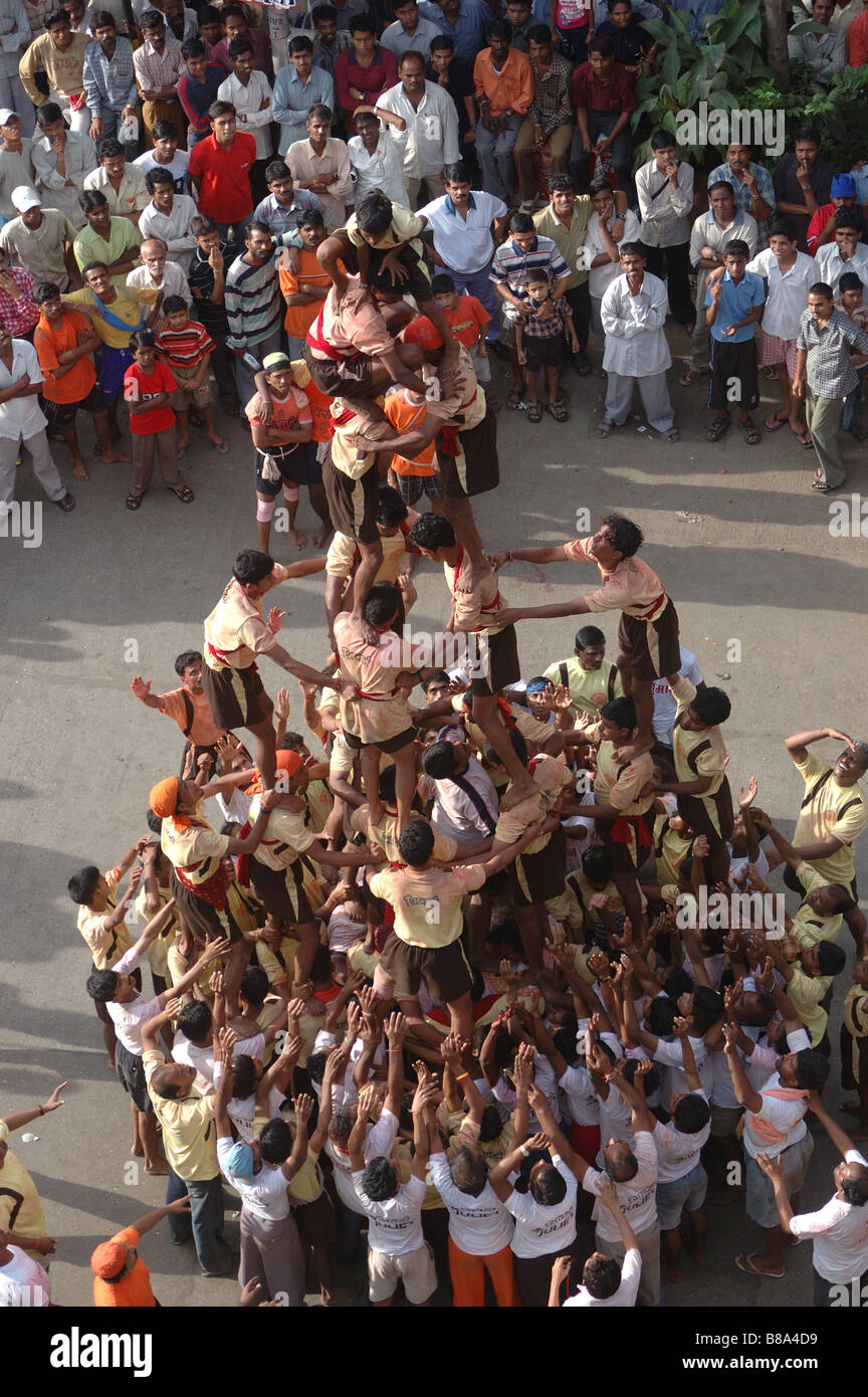 Dahi Hundie ; Human Pyramid ; Janmashtami janmashtami gokul ashtami ...