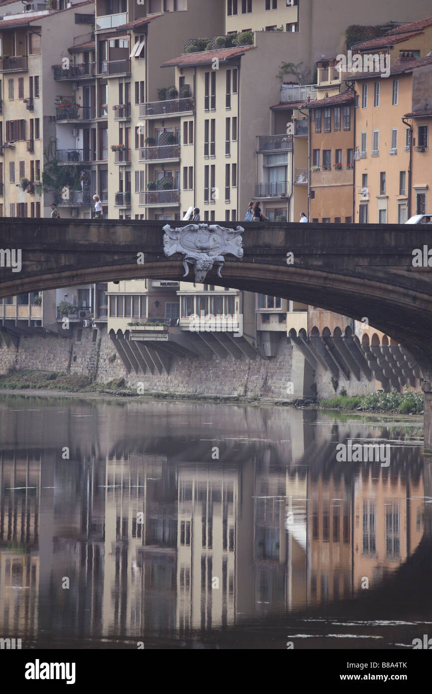 Italy,Tuscany,Florence,Arno River,Bridge,Ponte Alla Carraia Stock Photo ...