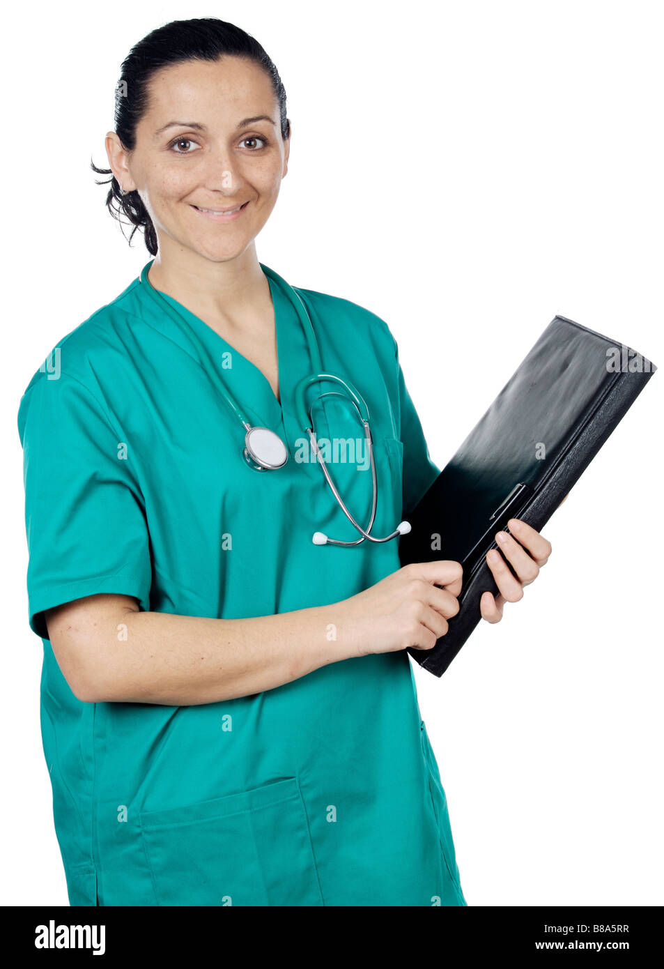 attractive lady doctor over a white background Stock Photo - Alamy attractive lady doctor over a white background Stock Photo - Alamy
