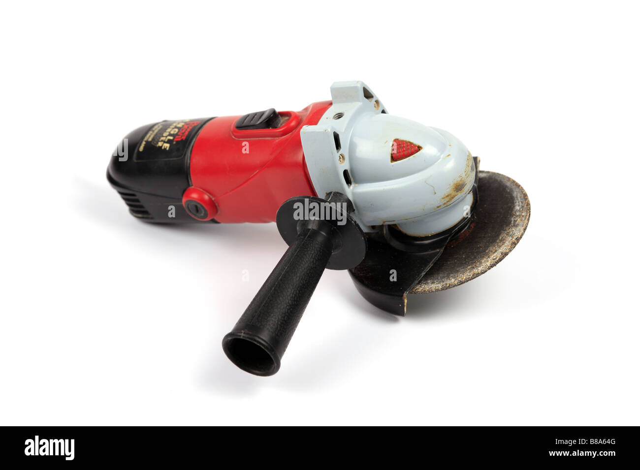 Hand held Electric Angle Grinder against a white background Stock Photo ...