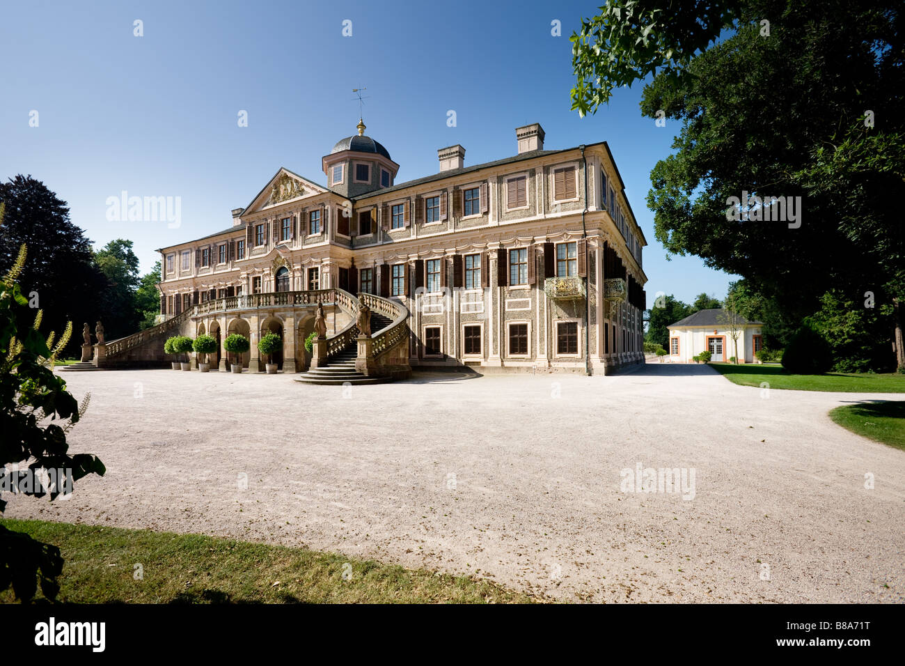 Rear view Castle Rastatt Favorite Germany Stock Photo - Alamy