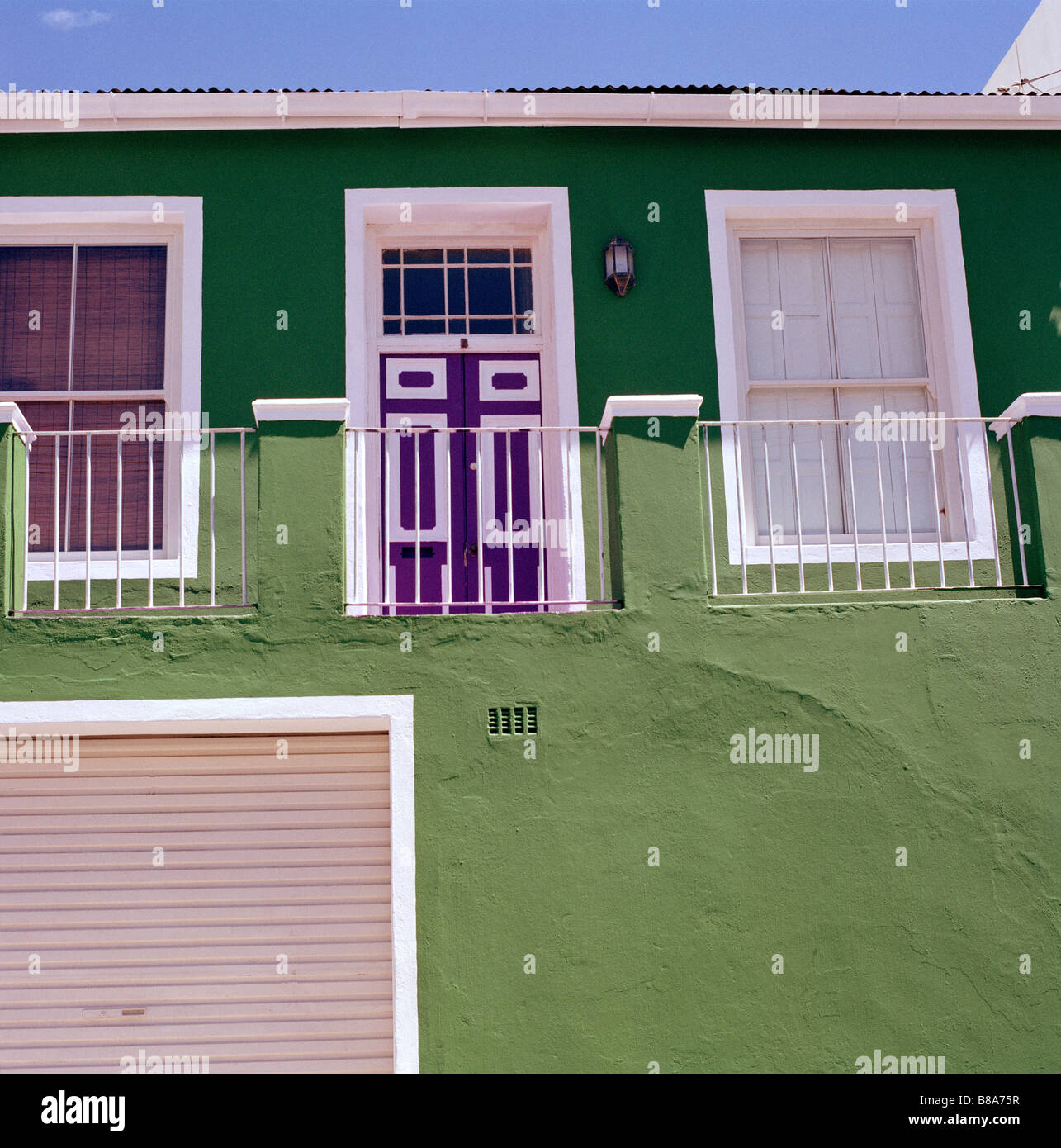 Colourful housing in Bo Kaap in Cape Town in South Africa in Sub ...