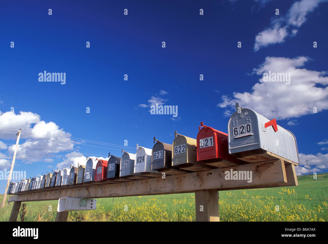 Rural mailboxes (letterbox), USA Stock Photo - Alamy