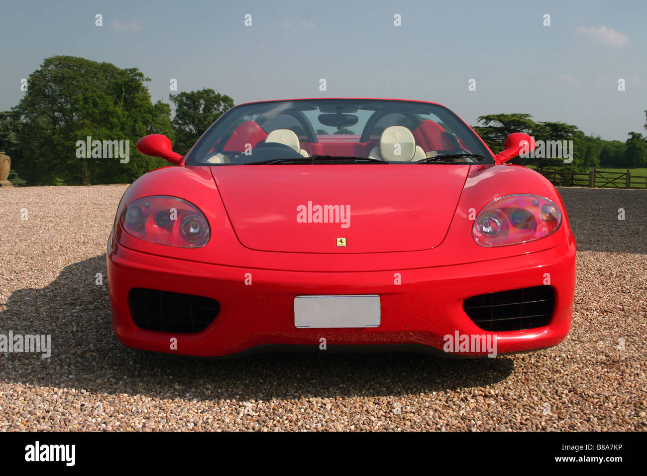 Classic red Ferrari 360 Spider F1 Stock Photo - Alamy