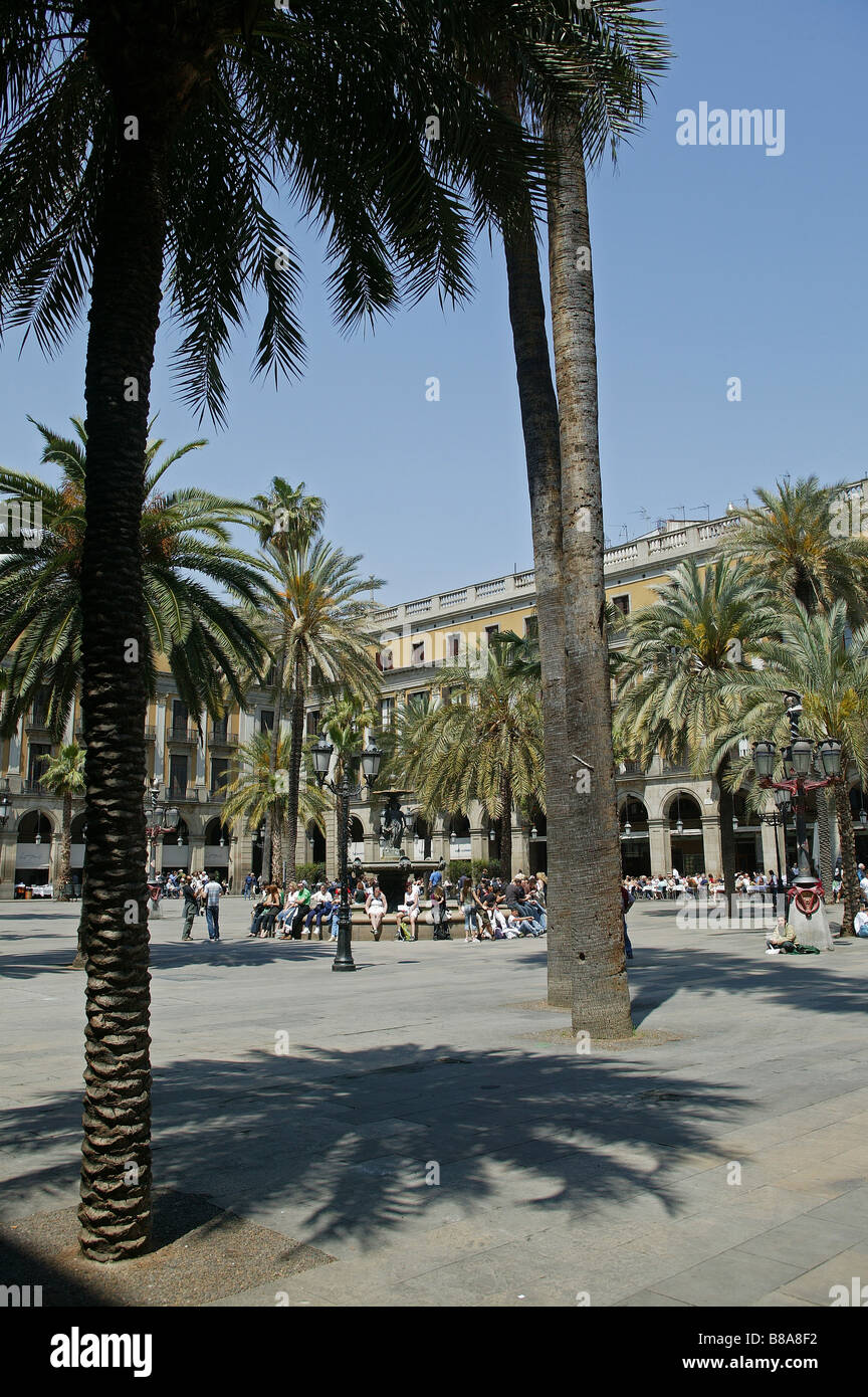 Place Reial, Barcelona, Spain Stock Photo - Alamy