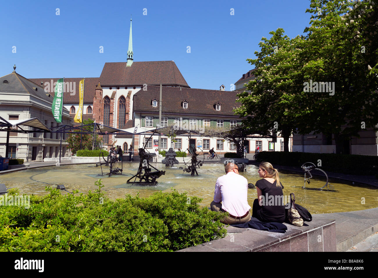 Jean Tinguely fountain carnival fountain Theaterplatz Basel Canton ...
