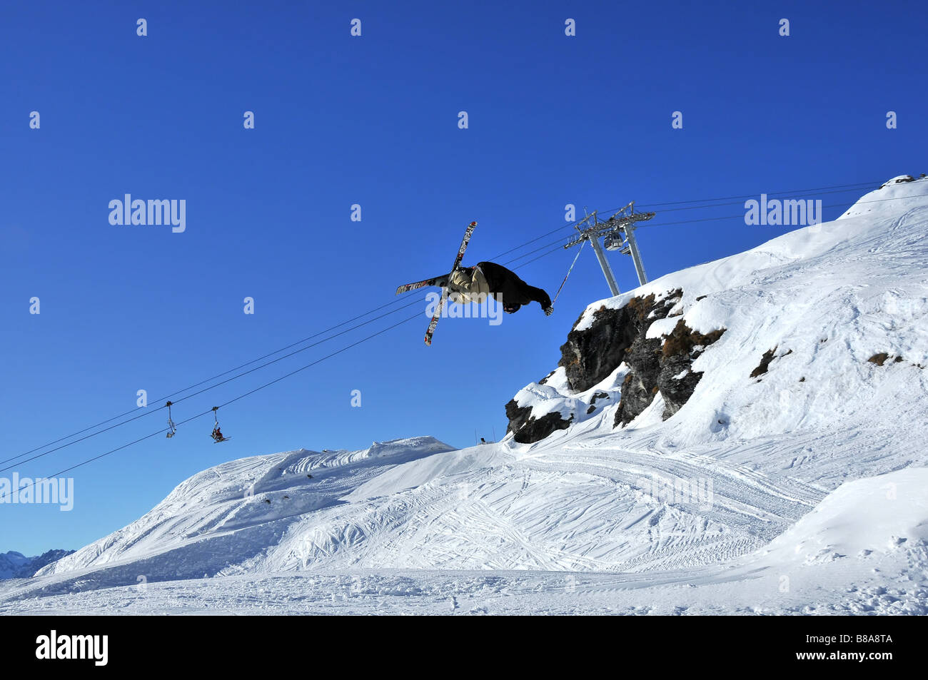 Ski jumping crossed hi-res stock photography and images - Alamy