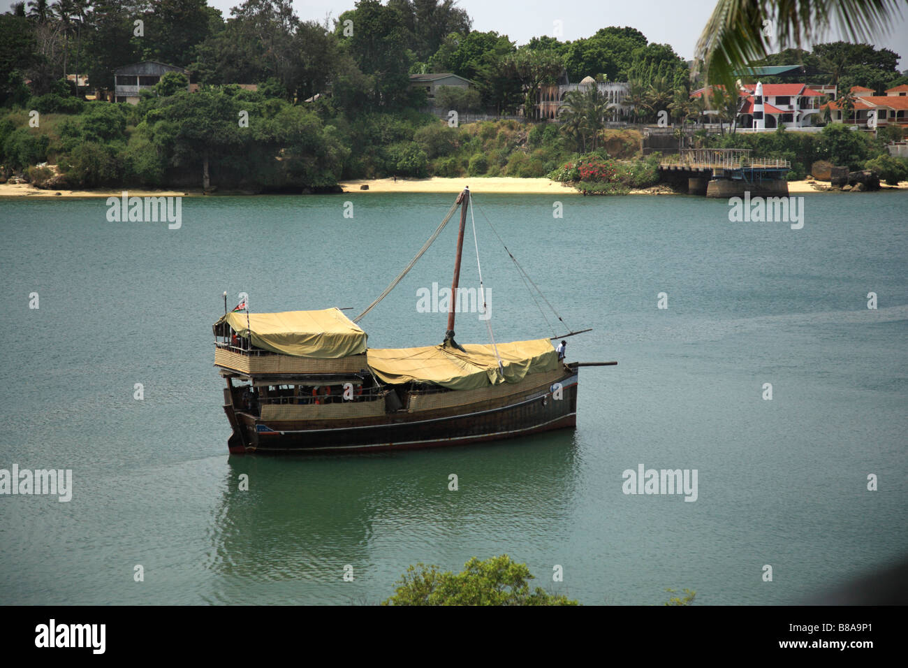 Dhow in Mombasa on the creek Kenya Africa Stock Photo - Alamy