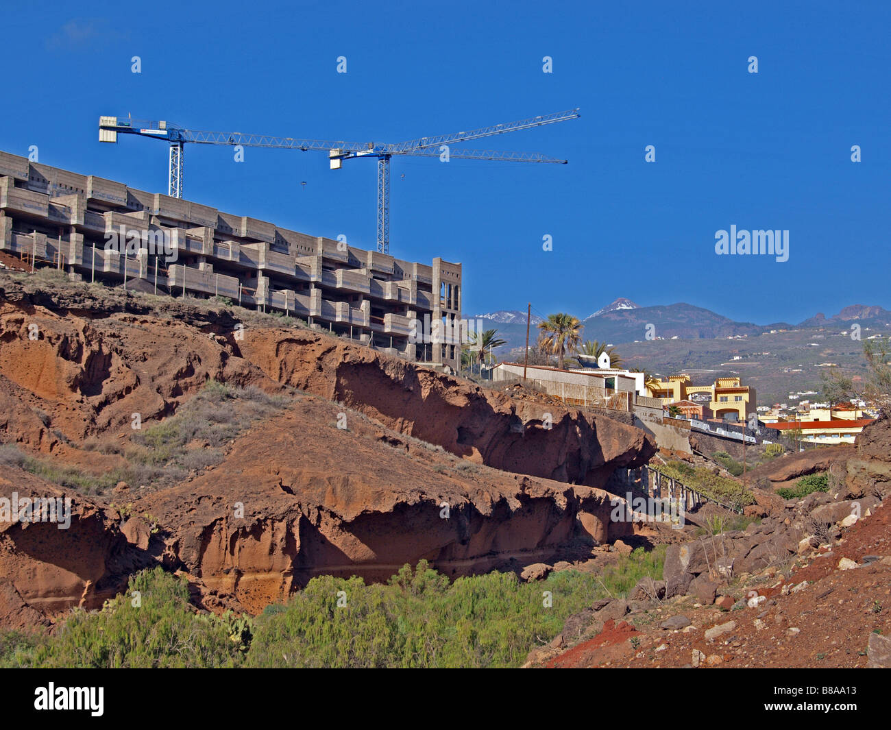 Construction site and new building at the hotel hi-res stock ...