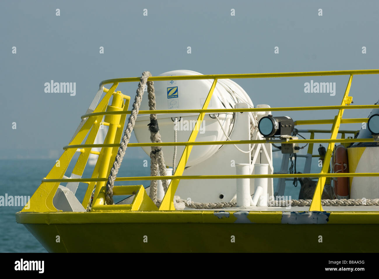 detail of Fast Cat Passenger Ferry Boat Taking Passengers from Ryde to ...