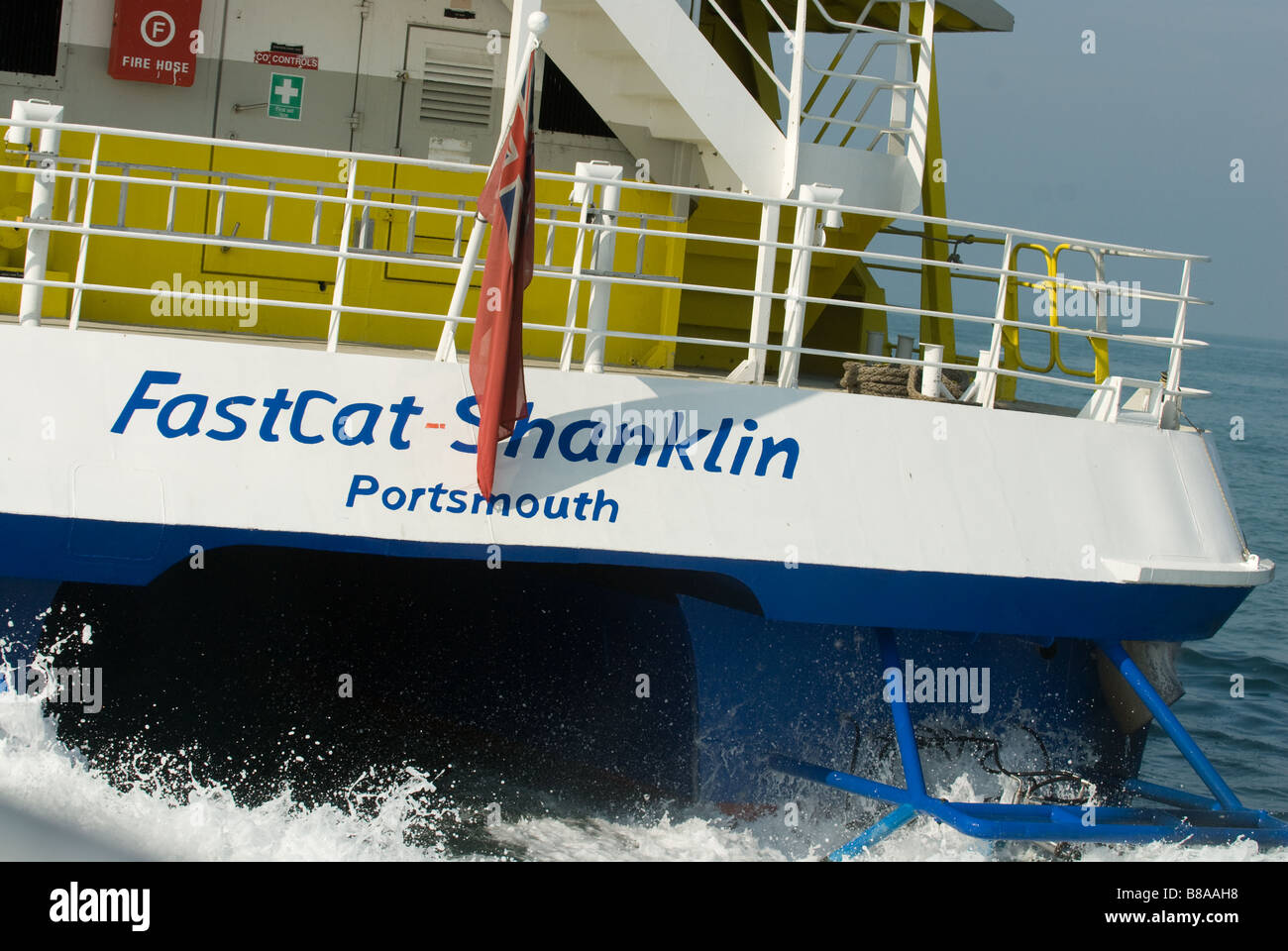 Fast Cat passenger ferry crossing the Solent between Portsmouth and ...