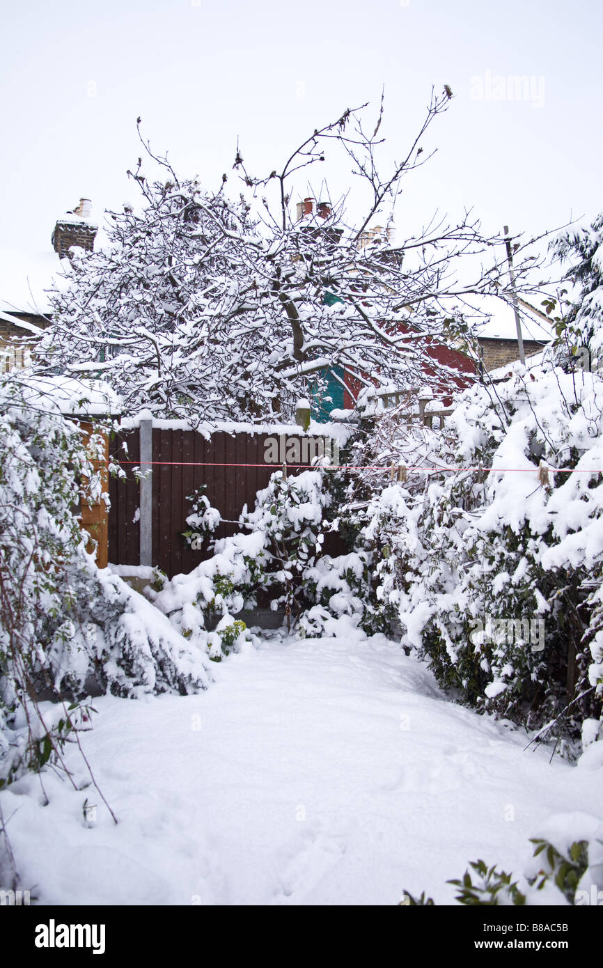 Snow Covered Garden High Resolution Stock Photography and Images - Alamy