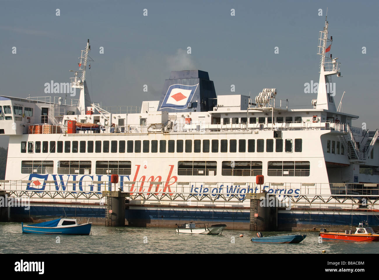 Wightlink ferry on the solent hi-res stock photography and images - Alamy