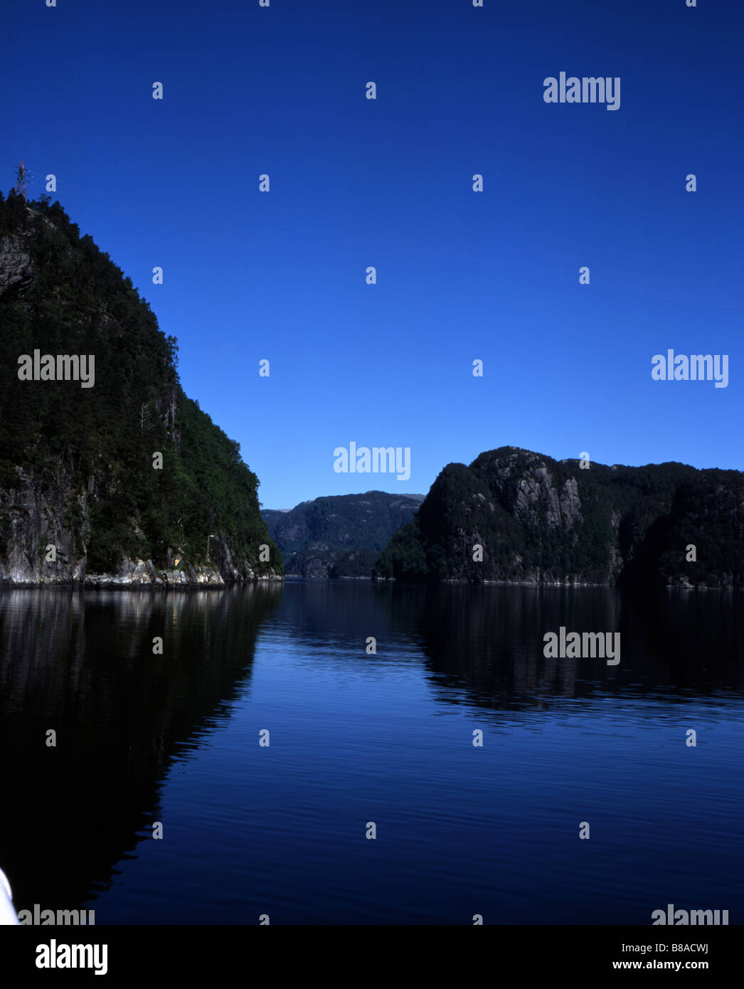 Narrow channel, Bergen Fjord, Bergen Norway Stock Photo - Alamy