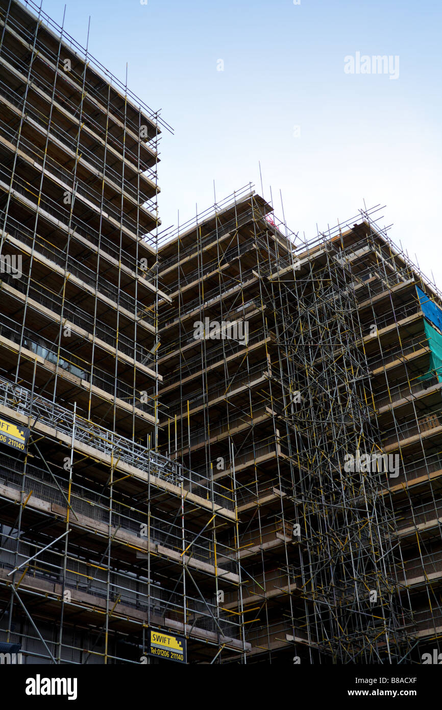 Generic construction picture of scaffolding Stock Photo - Alamy