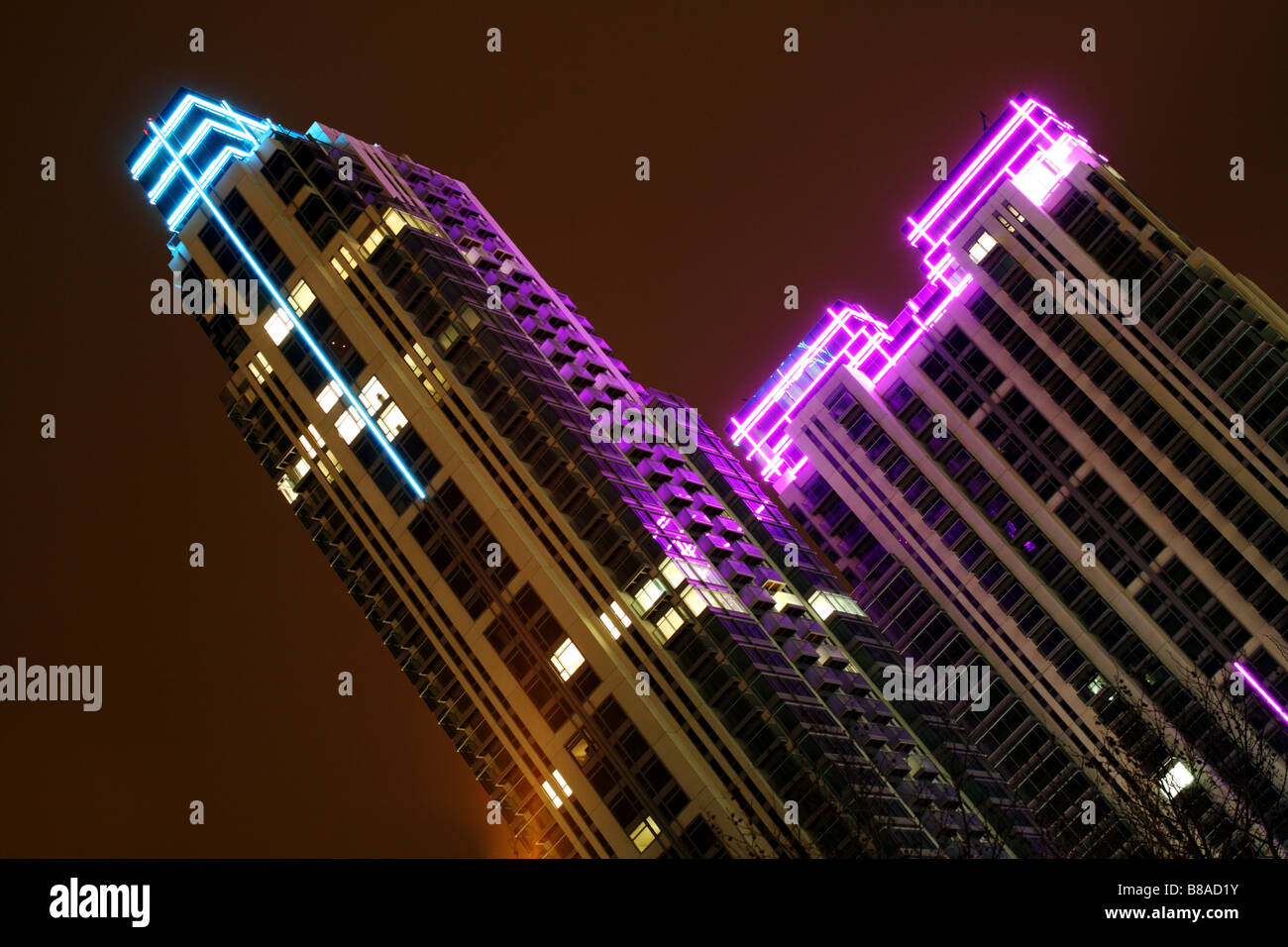 Pan Peninsula residential apartments Docklands London Stock Photo - Alamy