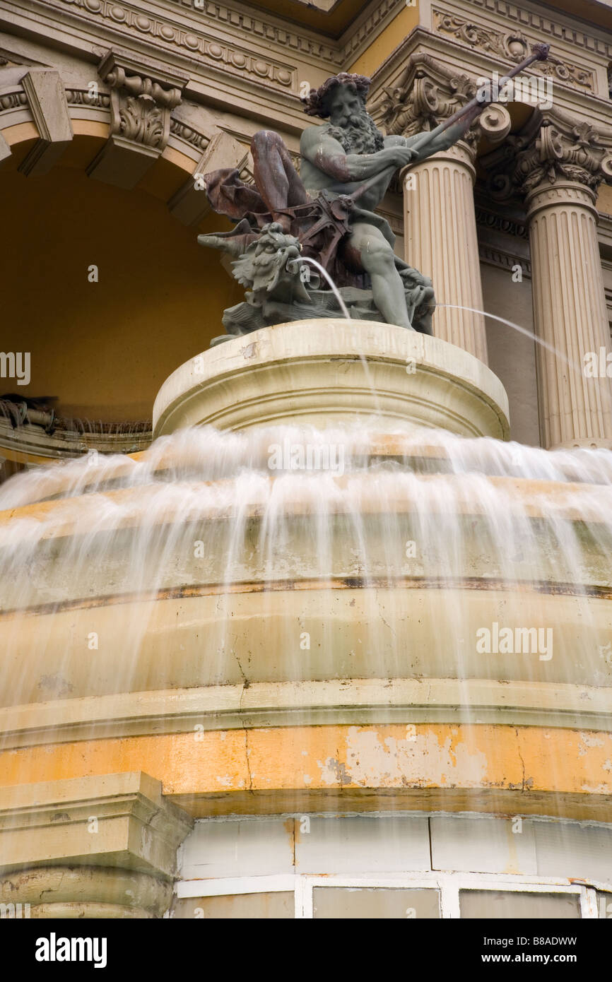 The Neptune Fountain at Santa Lucia in Santiago, Chile Stock Photo - Alamy