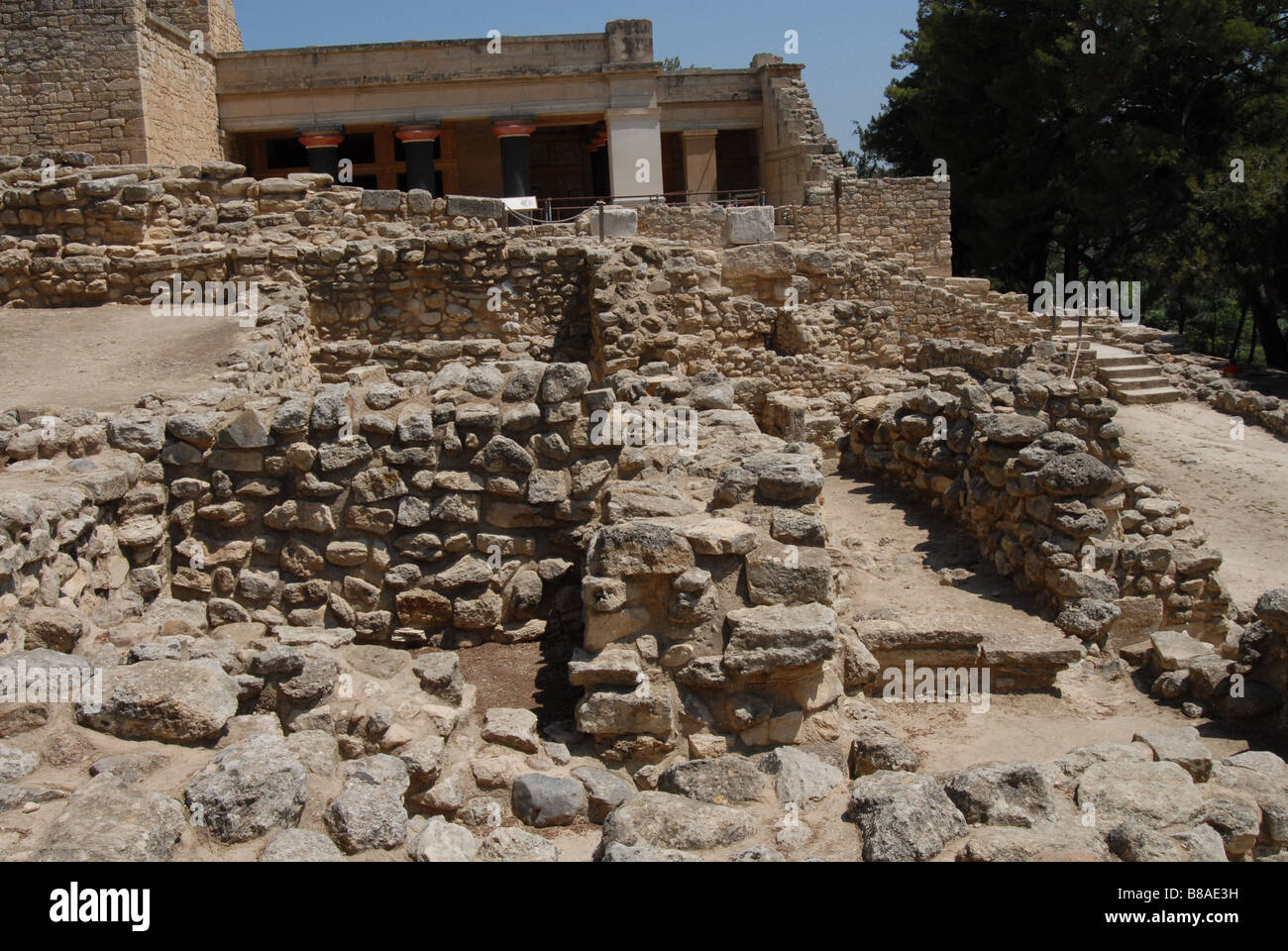 Knosso archaelogical site Crete, Greece Stock Photo - Alamy