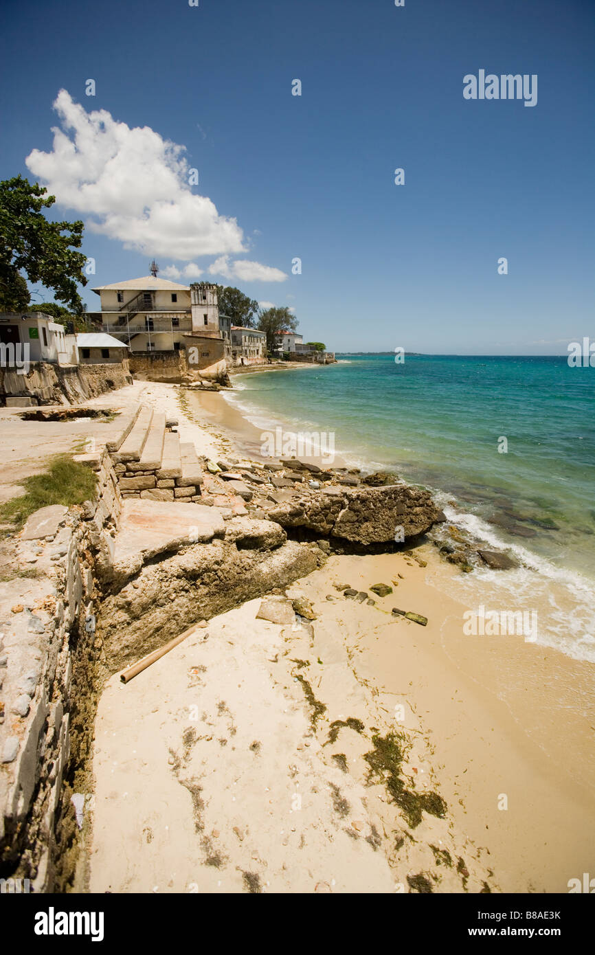 Beach view in Stonetown Zanzibar Indian Ocean Stock Photo - Alamy