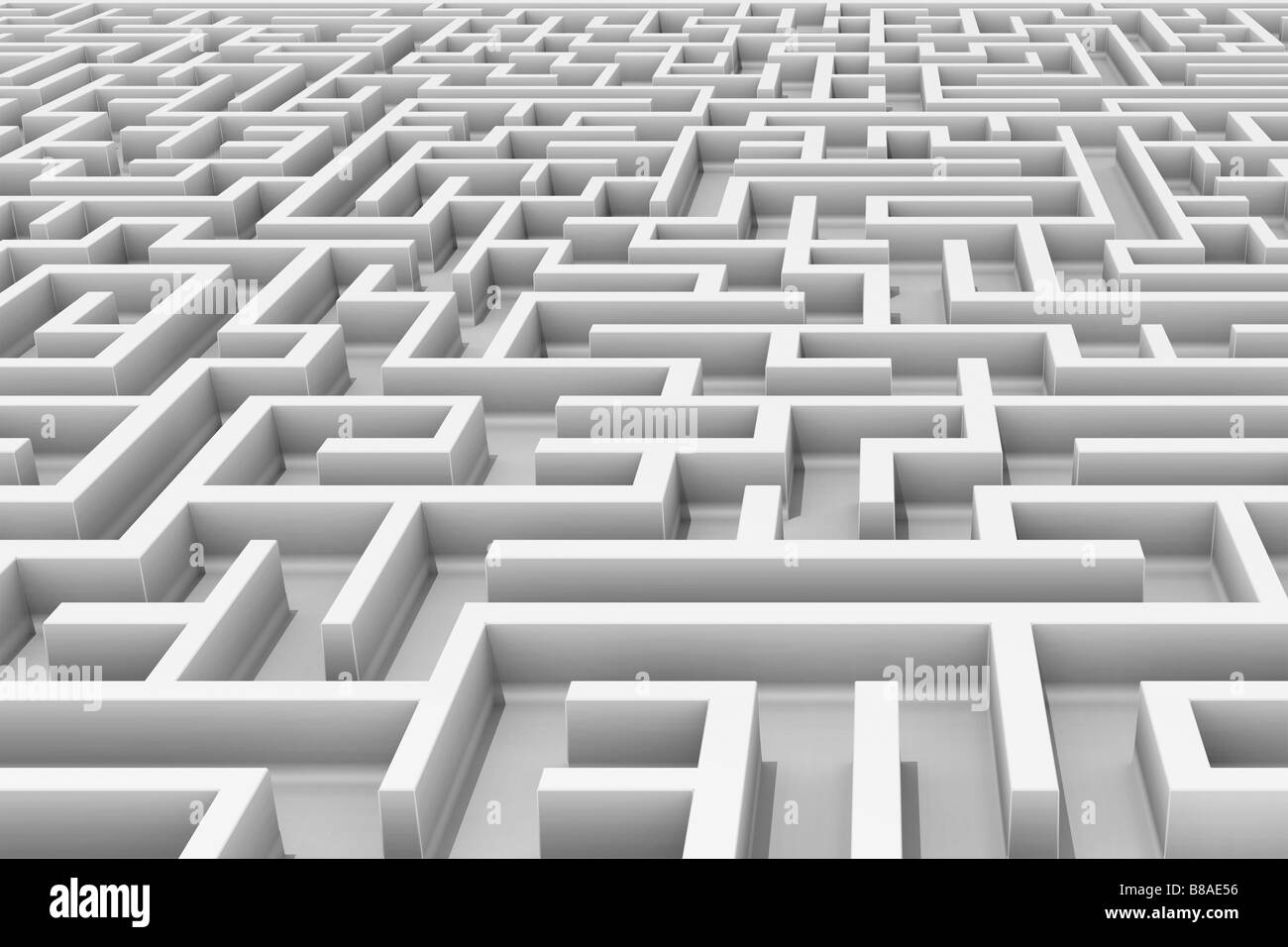 Grey maze hi-res stock photography and images - Alamy