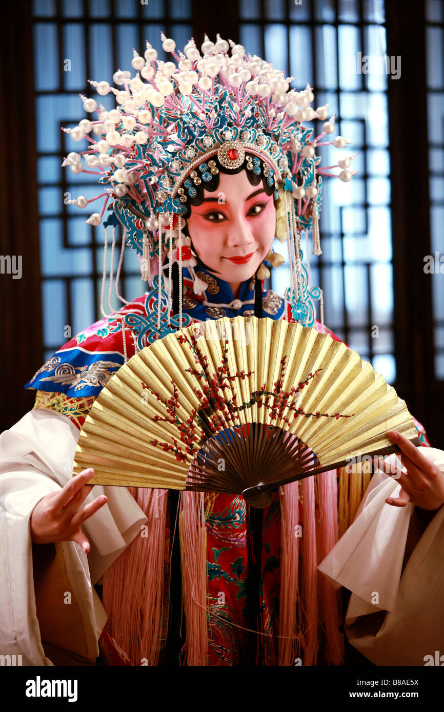 Actress Dressing As Beijing Opera Characters,China Stock Photo - Alamy