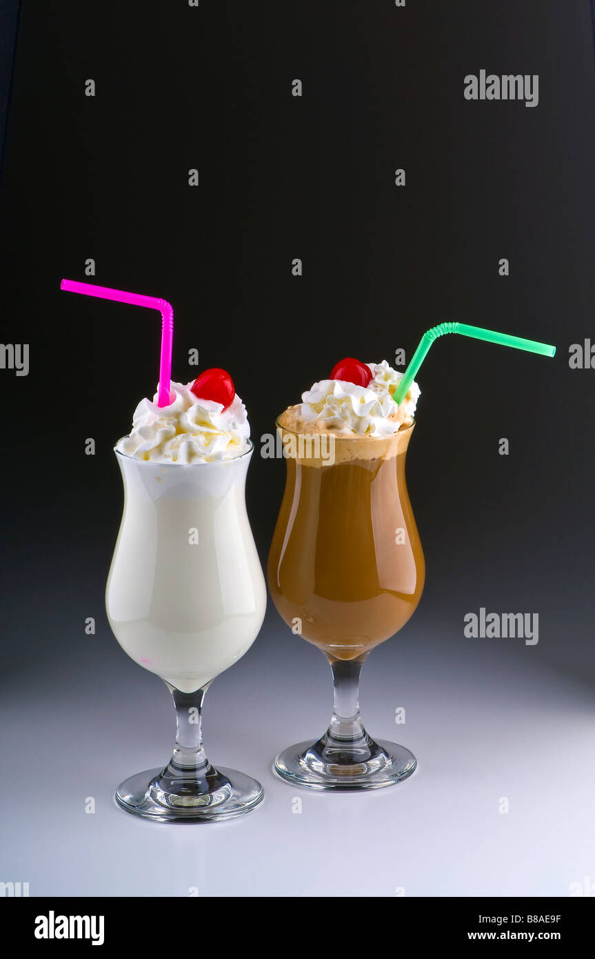 Two Tasty Drinks Stock Photo - Alamy