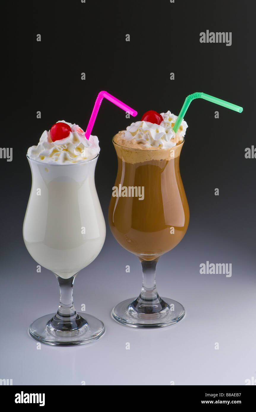 Two Tasty Drinks Stock Photo - Alamy