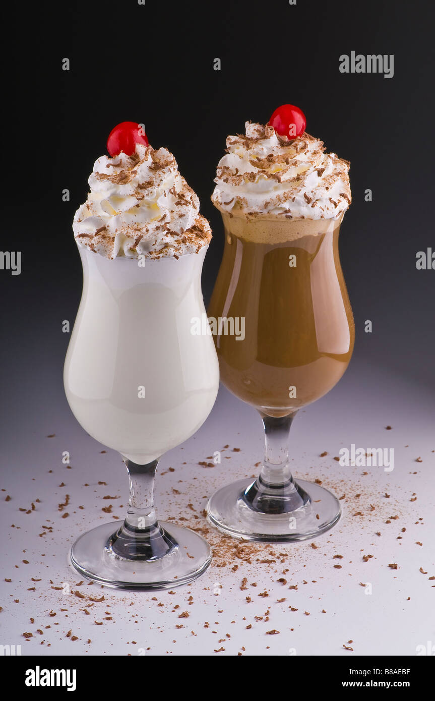 Two Tasty Drinks Stock Photo - Alamy