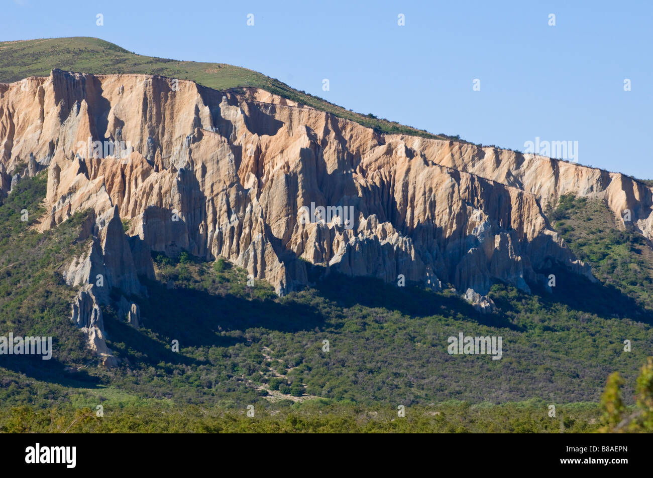 The Clay Cliffs of Omarama in the early evening Stock Photo - Alamy