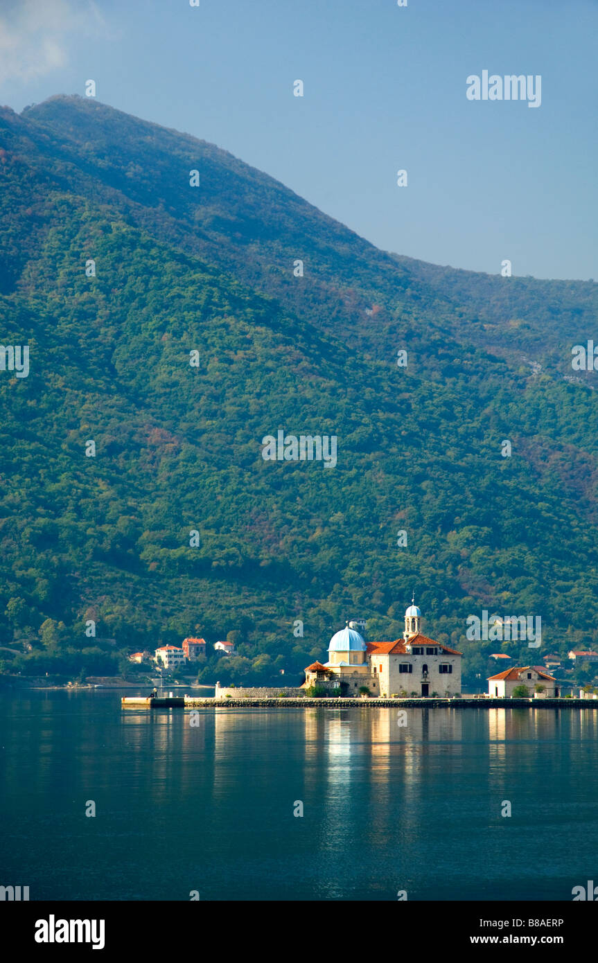 The island churches in Lake Kotor near the village of Perast Montenegro ...