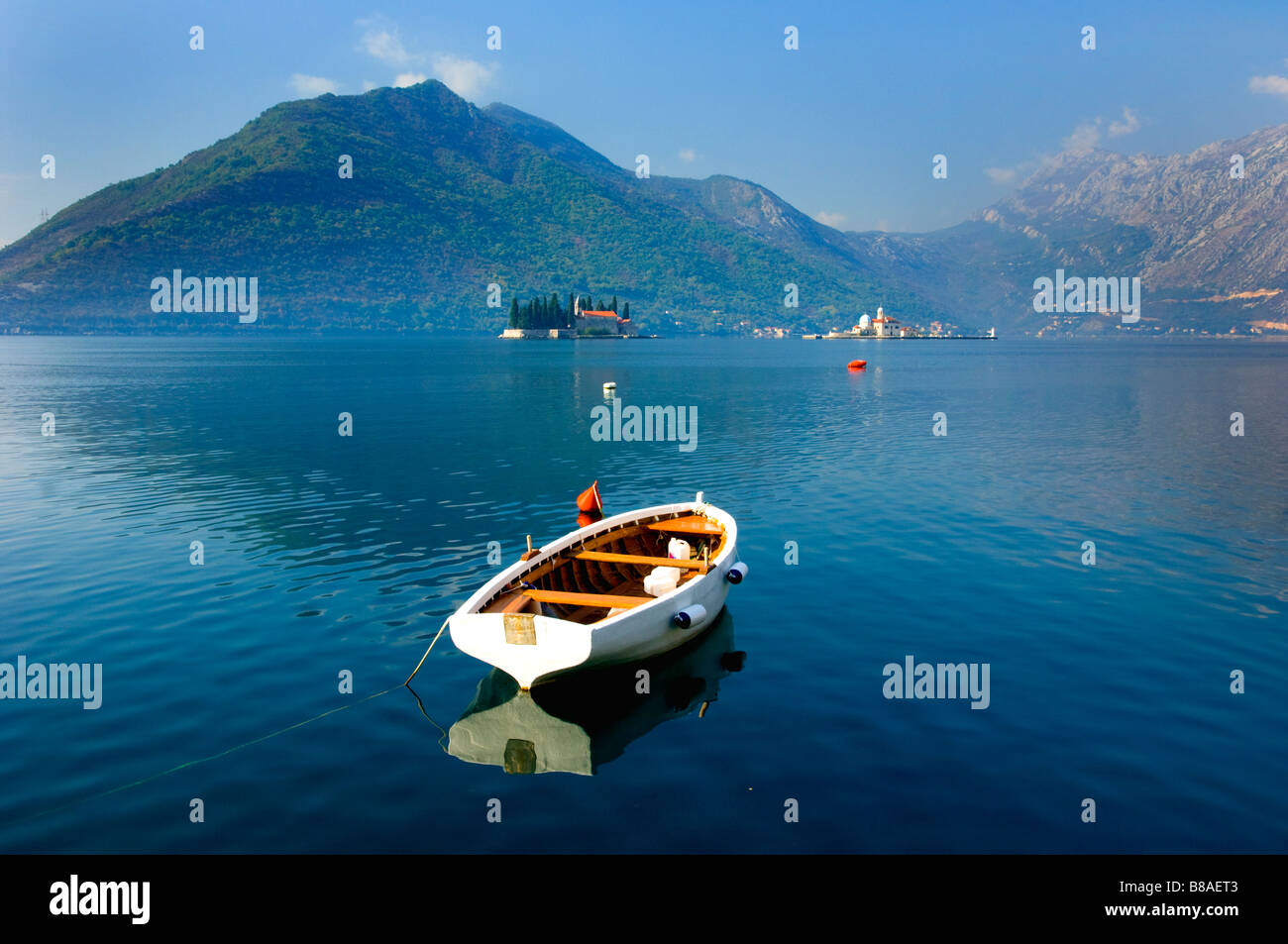 The island churches in Lake Kotor near the village of Perast Montenegro ...
