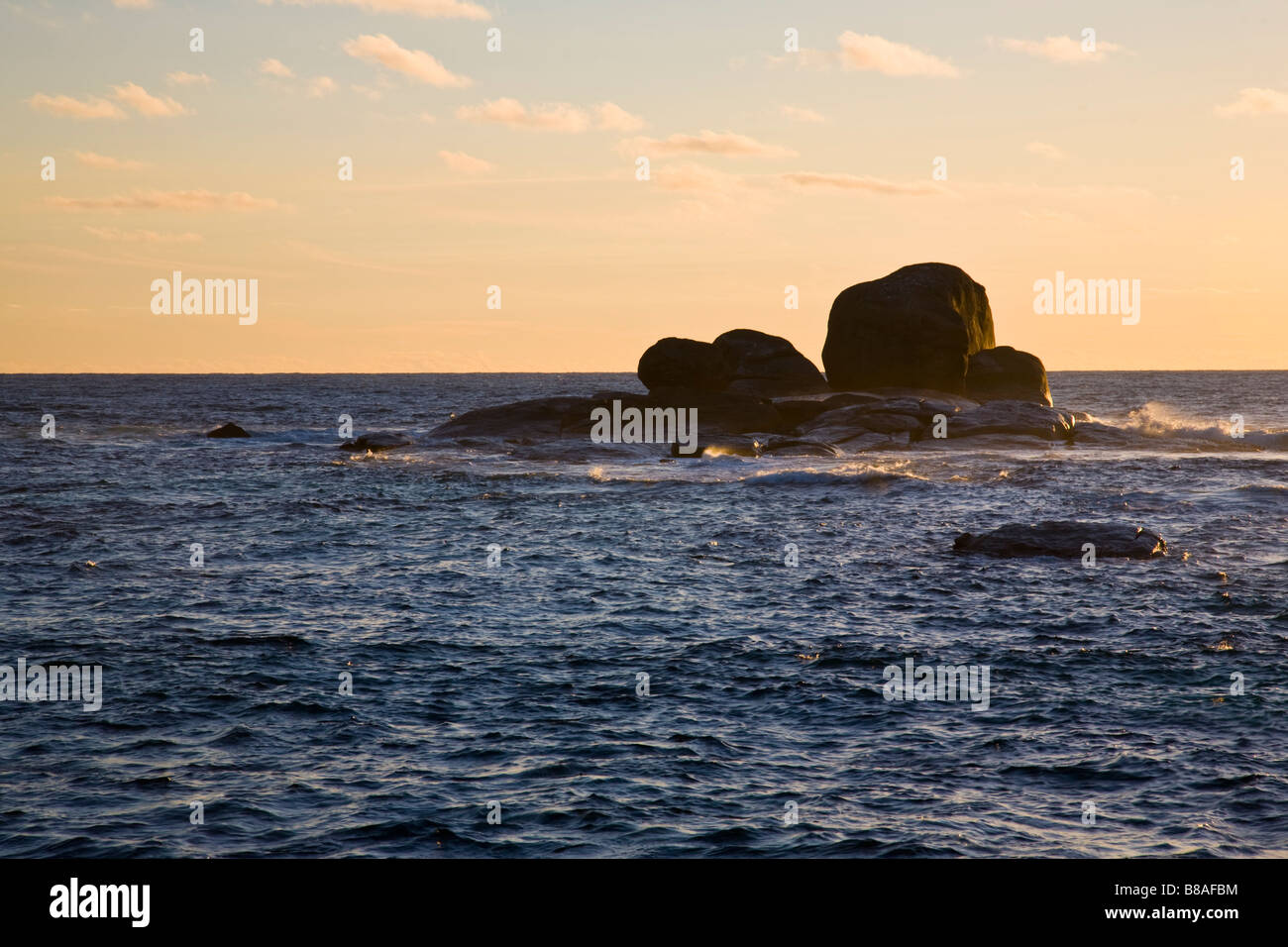 Sunset at Redgate Beach near Margaret River Western Australia Stock ...