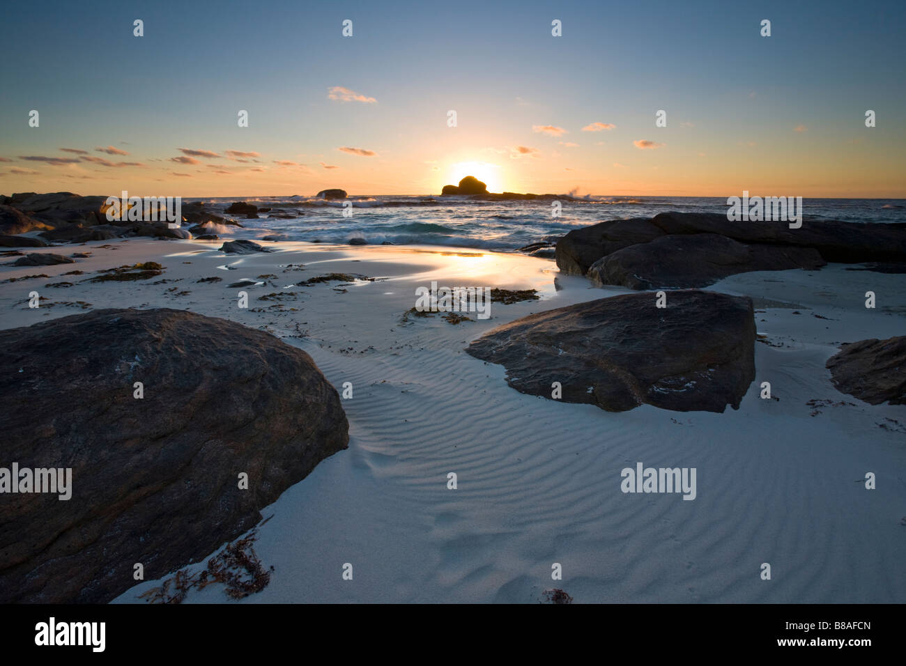 Sunset at Redgate Beach near Margaret River Western Australia Stock ...