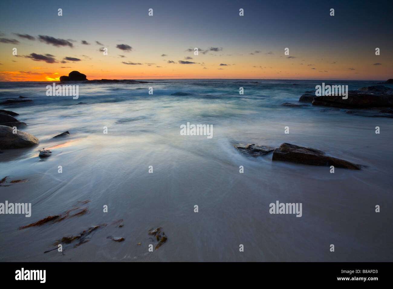 Sunset at Redgate Beach near Margaret River Western Australia Stock ...