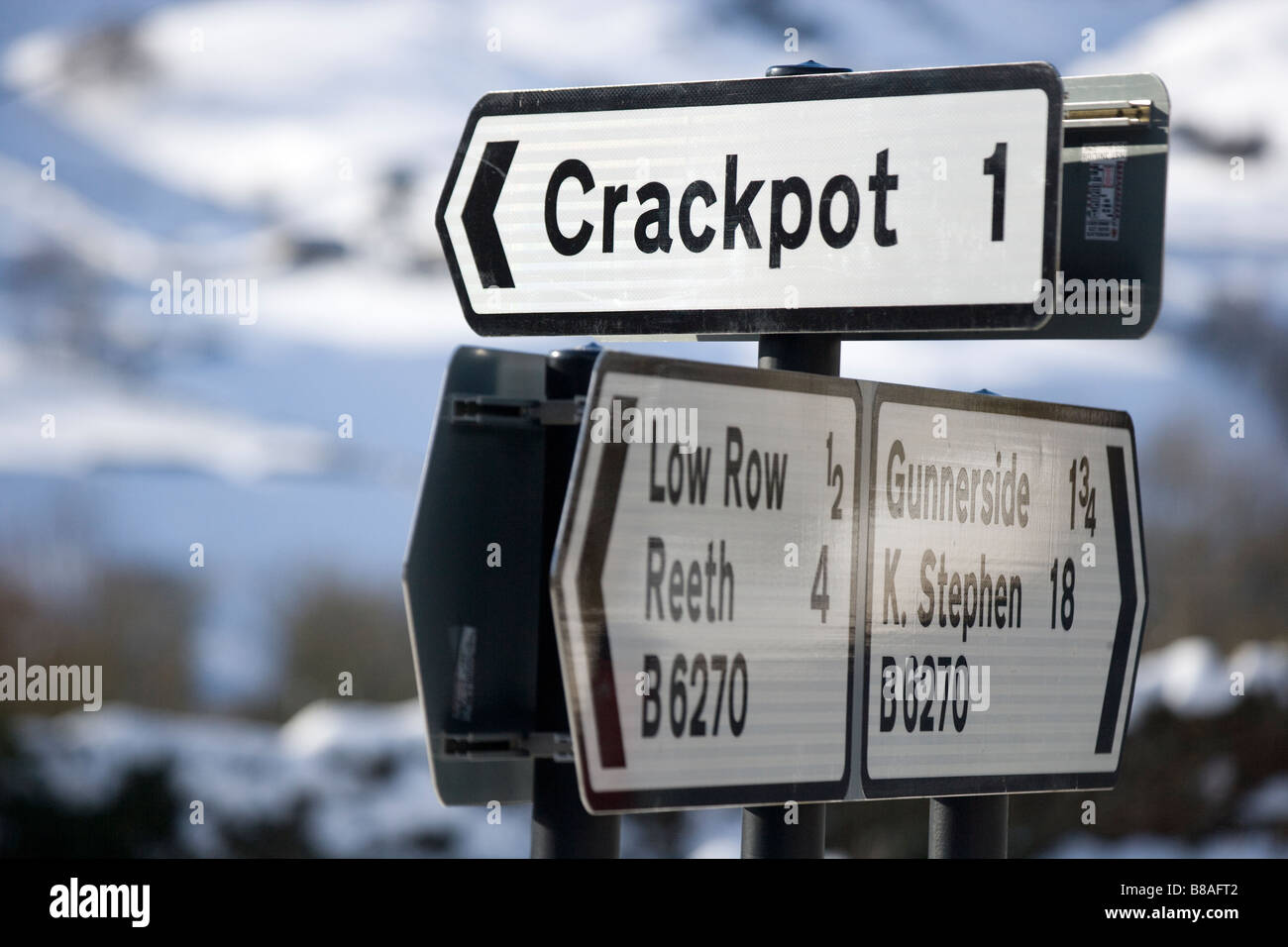 Snow in Swaledale North Yorkshire England Stock Photo - Alamy