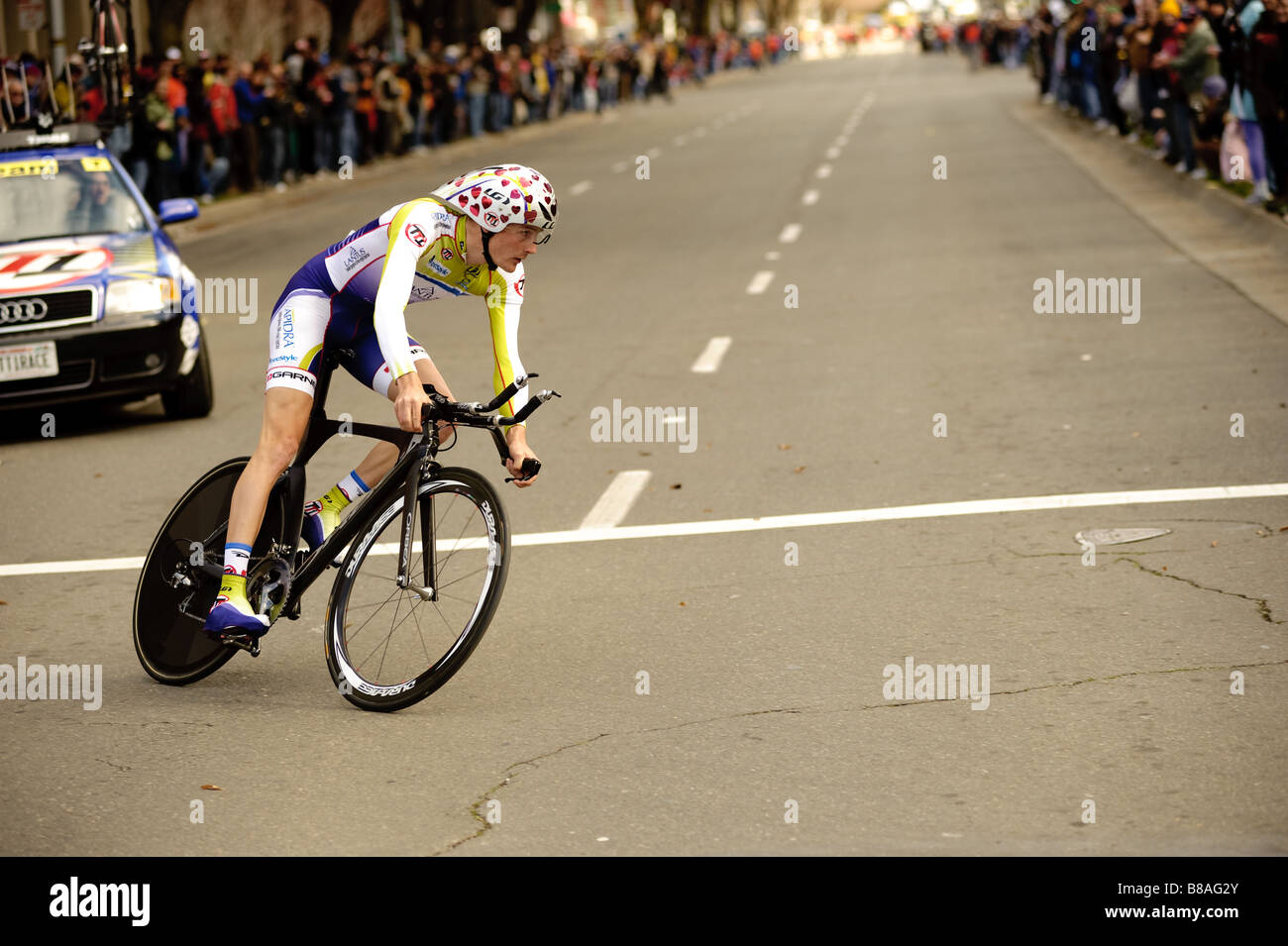 SACRAMENTO CA February 14 2009 Ian Macgregor competing in the AMGEN ...