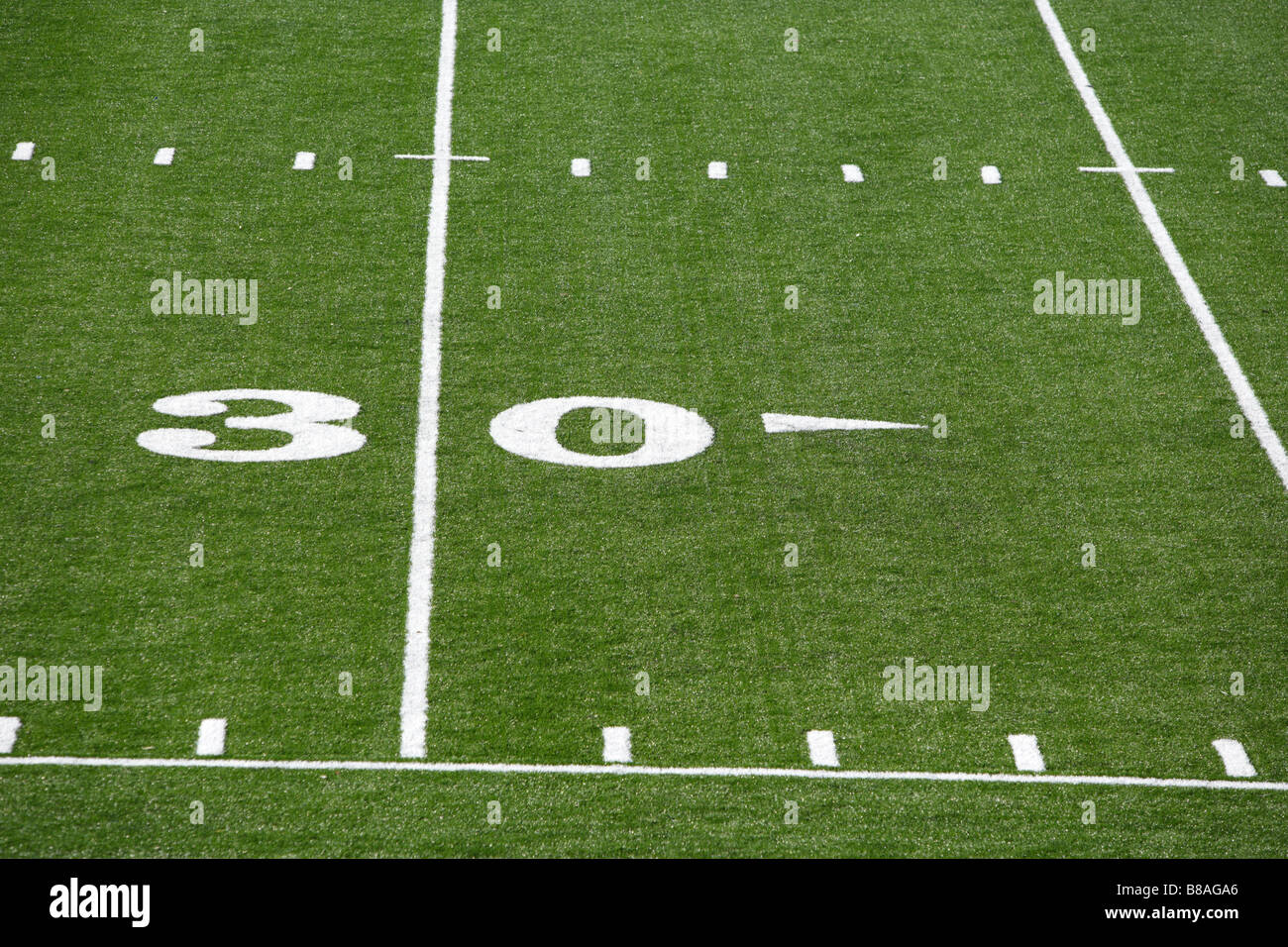 A new astro turf foot ball field Stock Photo - Alamy