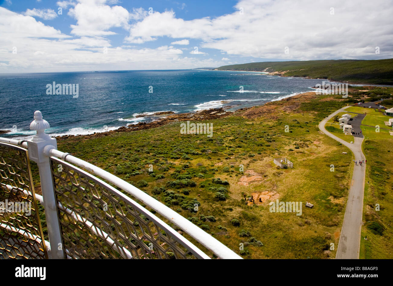 At the top of Cape Leeuwin Lighthouse Augusta Western Australia wa ...