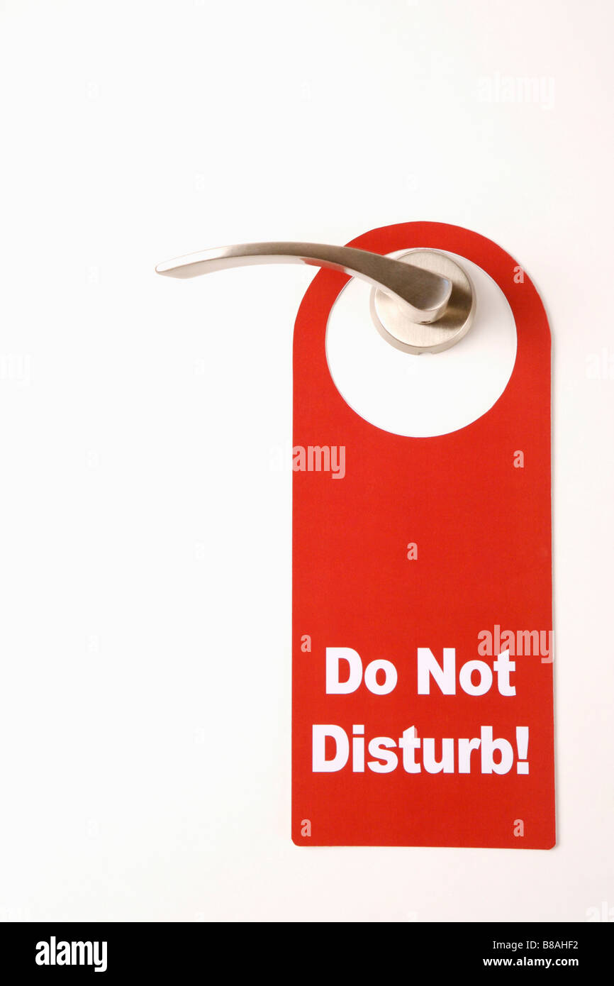 Do not disturb sign Stock Photo - Alamy