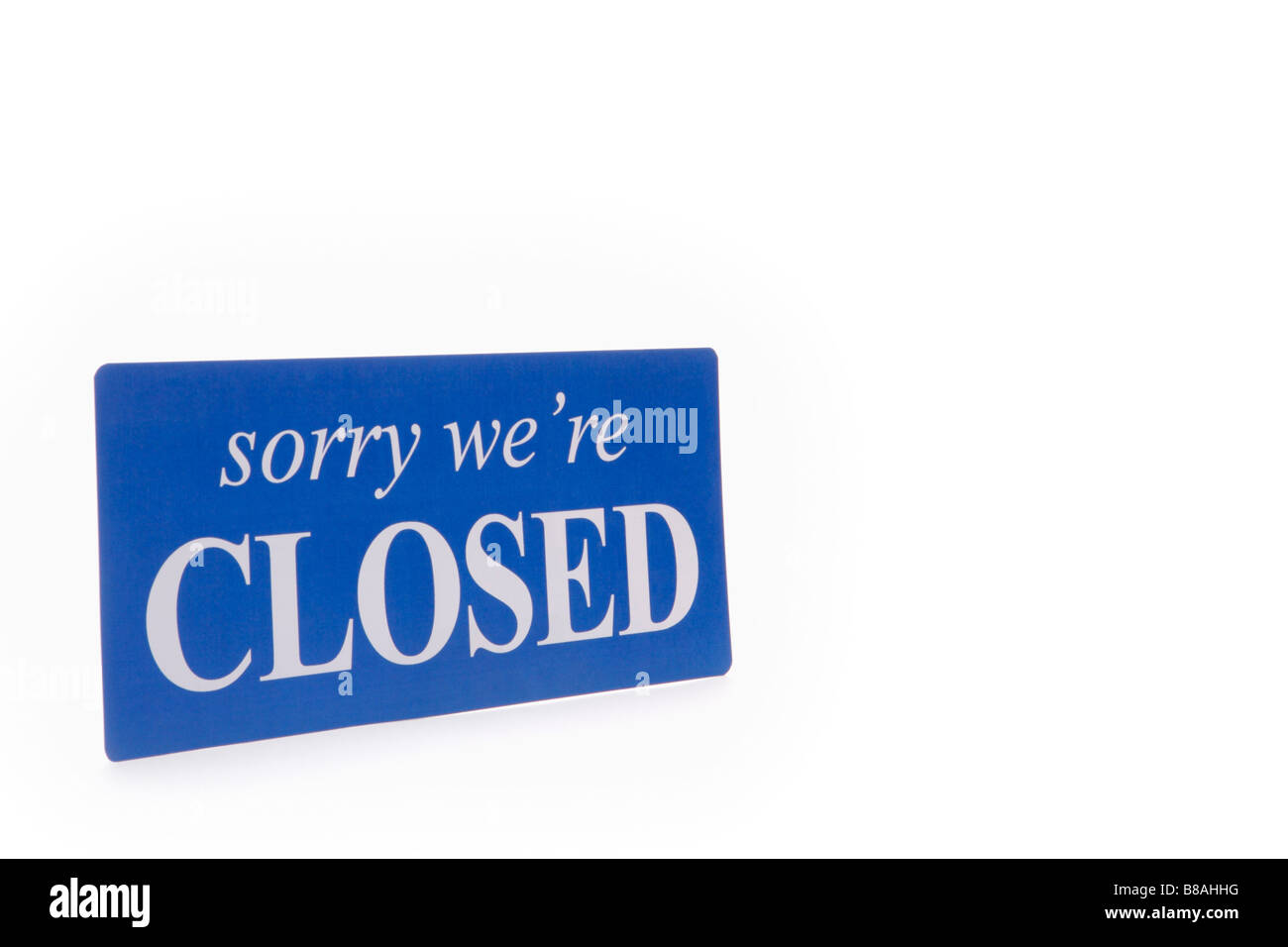 Blue closed sign Cut Out Stock Images & Pictures - Alamy