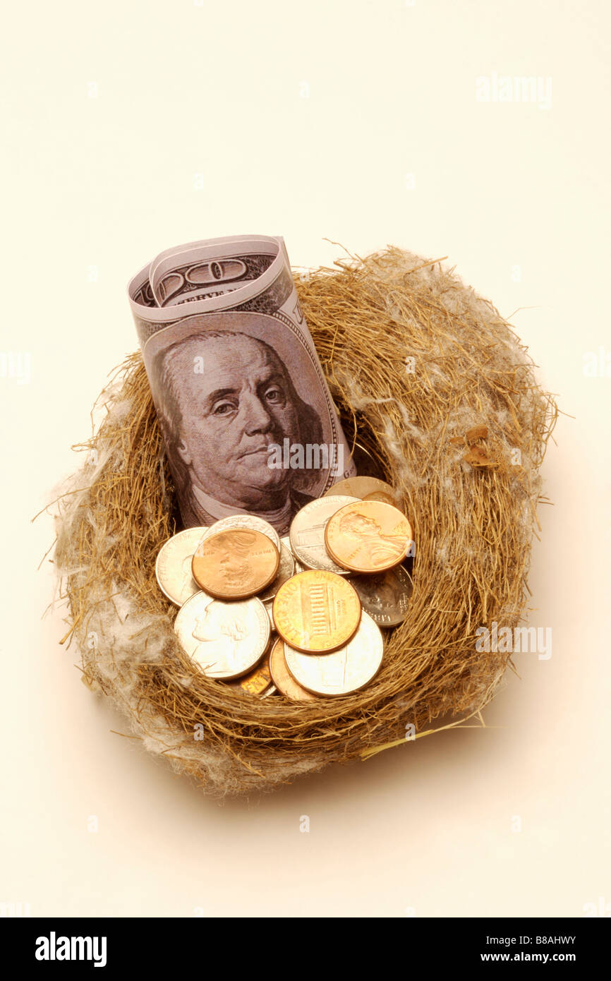 US Paper Currency and Coins Stock Photo - Alamy