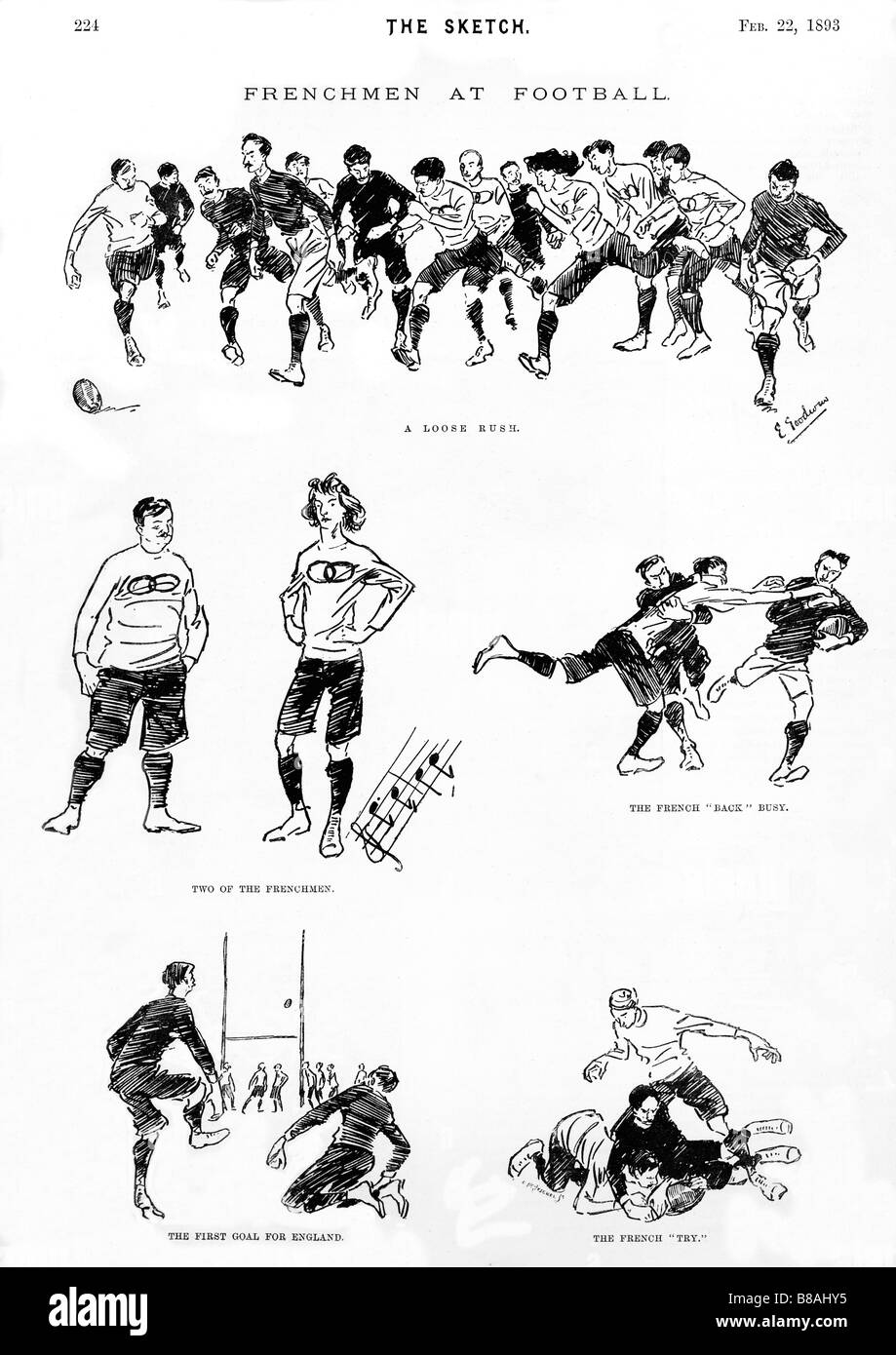 Frenchmen at Football 1893 sketches of the very first French ...