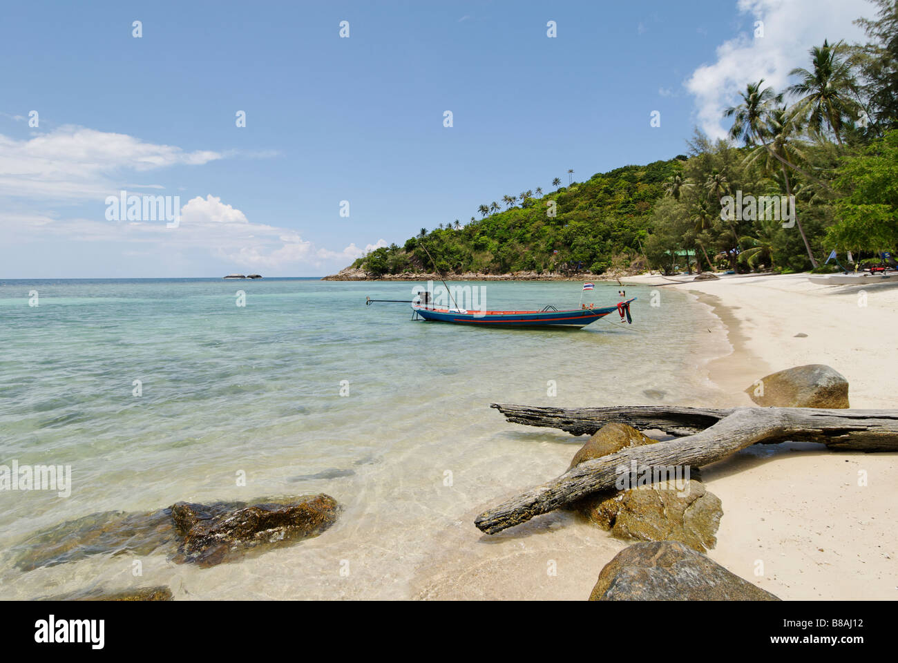 Haad Khom cove also known as Coconut Beach Koh Pangan island Thailand ...