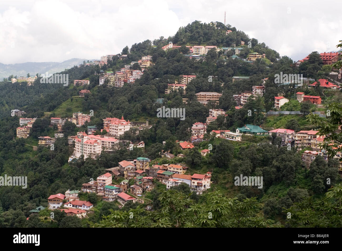 The north Indian town of Shimla, India's largest and most famous hill station Stock Photo - Alamy
