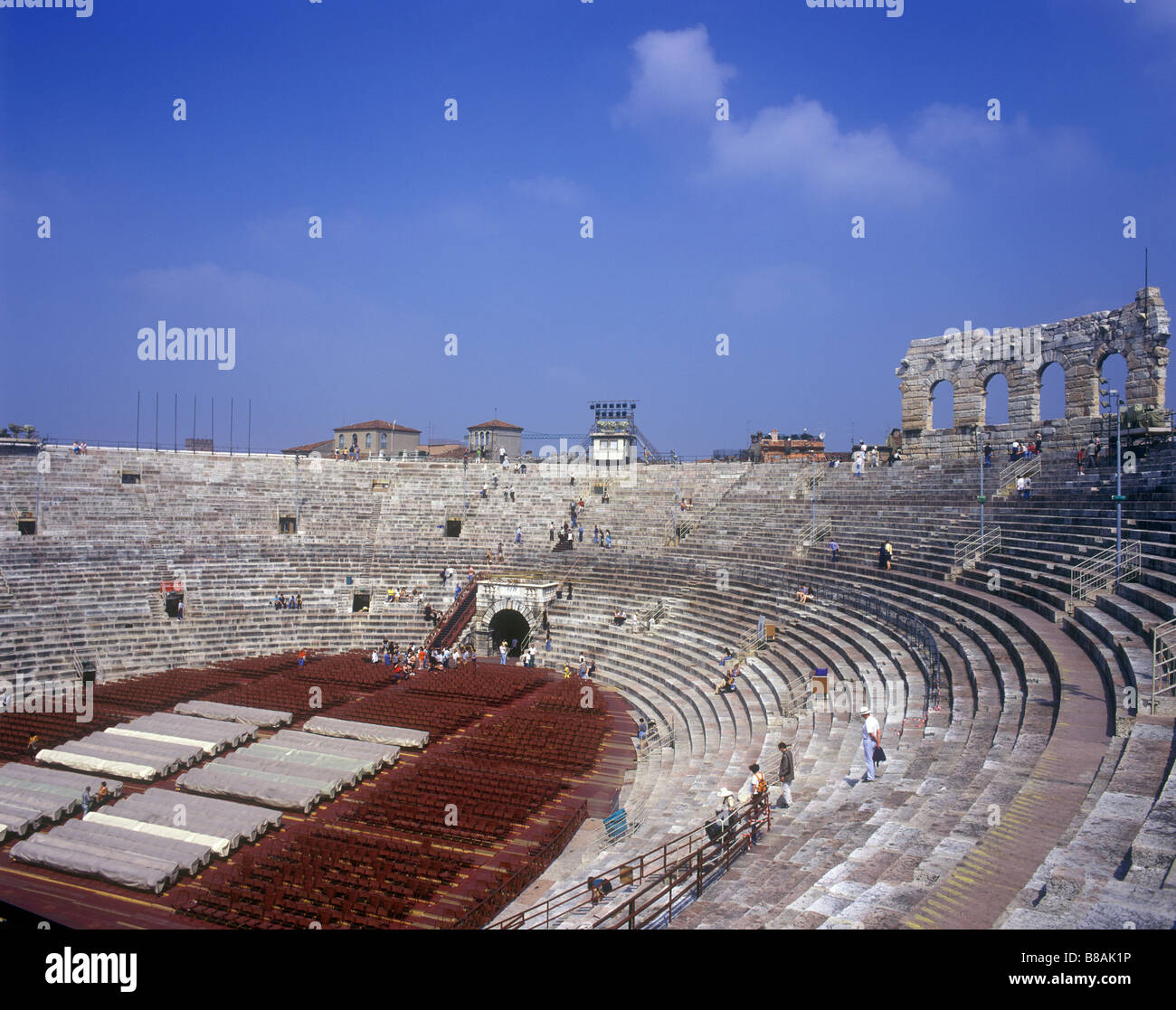 The Arena in Verona - The famous ancient Roman amphitheatre and present ...