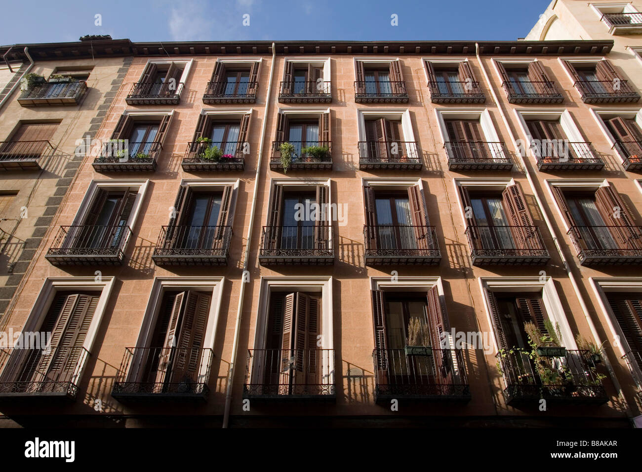Vintage architecture in downtown Madrid Spain Stock Photo - Alamy